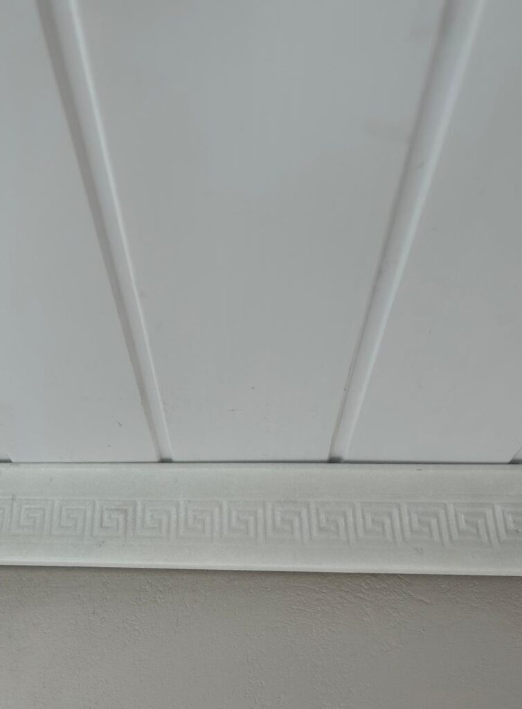 Gloss White PVC Ceiling Board – Cornice On Edge